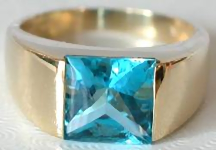 Blue Topaz Rings For Men